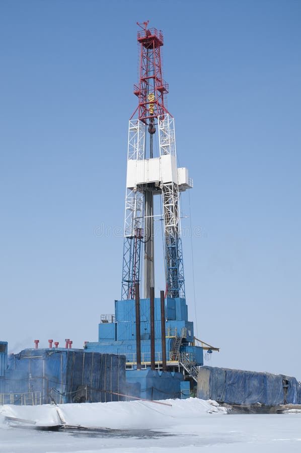 Oil rig stock photo. Image of power, drill, tower, shore - 13294204