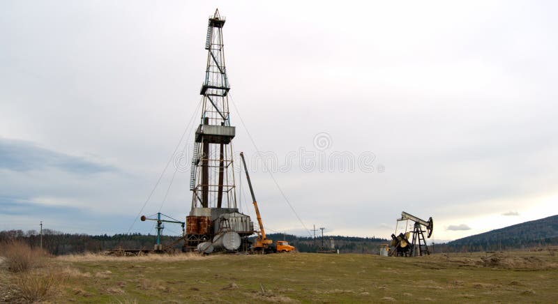 Oil rig stock photo. Image of engineering, steel, operation - 45856428