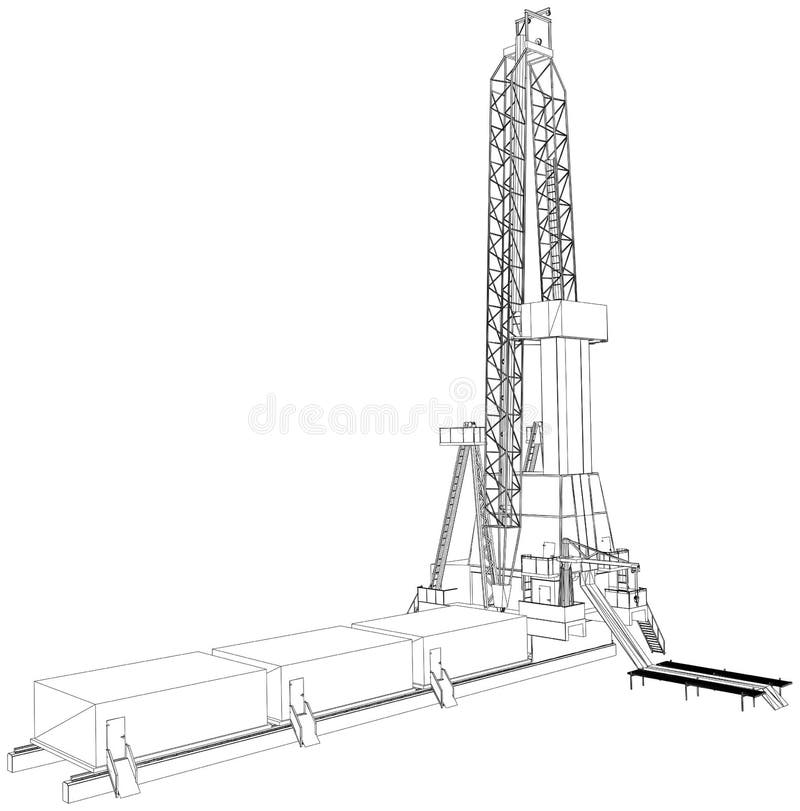 Oil Rig Sketch Illustration Stock Illustrations – 716 Oil Rig Sketch ...
