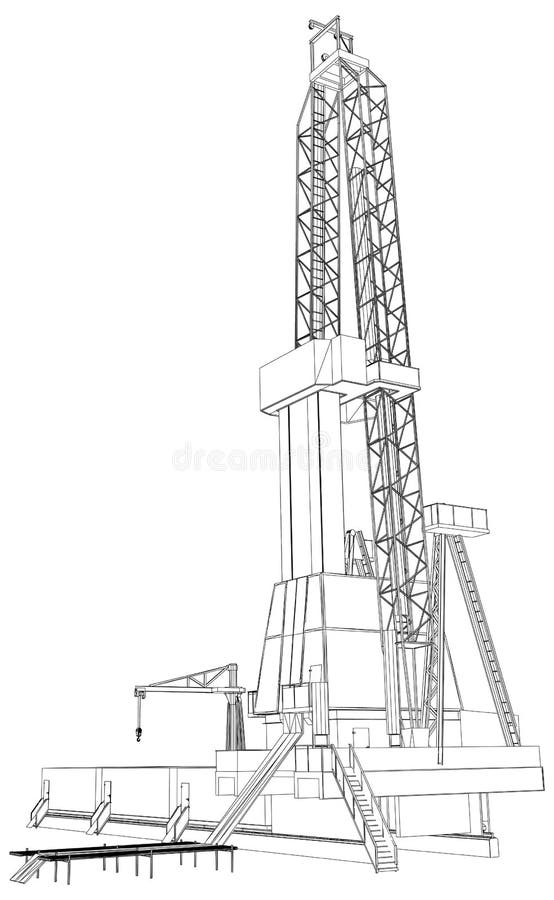 Oil Rig Sketch Illustration Stock Illustrations – 716 Oil Rig Sketch ...
