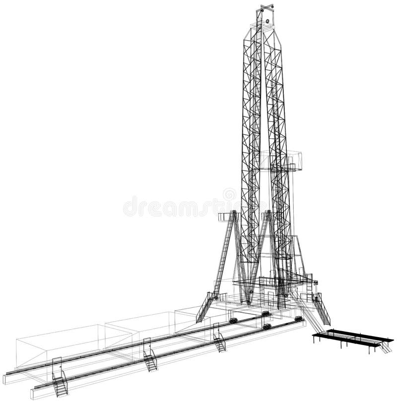 Oil Rig Sketch Illustration Stock Illustrations – 716 Oil Rig Sketch ...