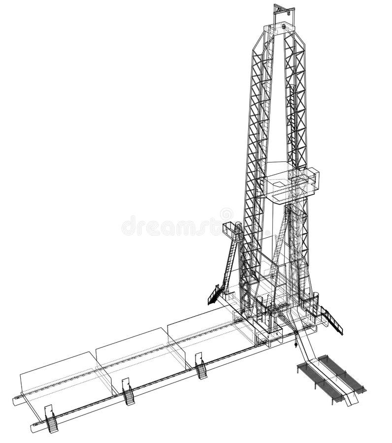 Oil Rig Sketch Illustration Stock Illustrations – 716 Oil Rig Sketch ...