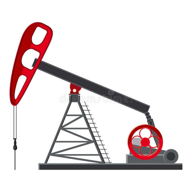 Oil Rig Icon, Cartoon Style Stock Vector - Illustration of industrial ...