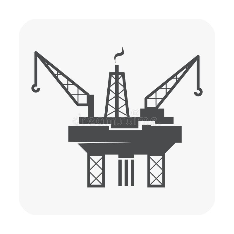 Oil rig icon stock vector. Illustration of production - 157919072