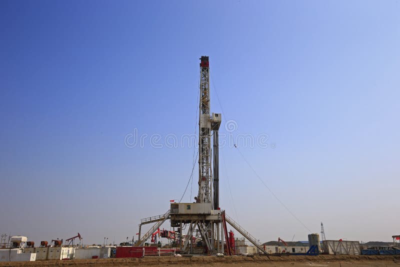 The oil rig stock photo. Image of derrick, supply, tools - 243345940