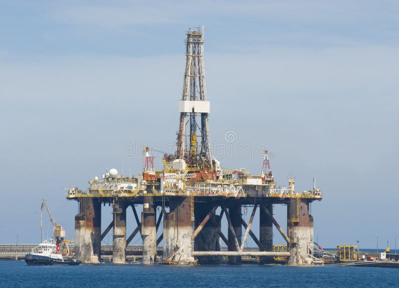 The offshore oil rig stock photo. Image of production - 41303140