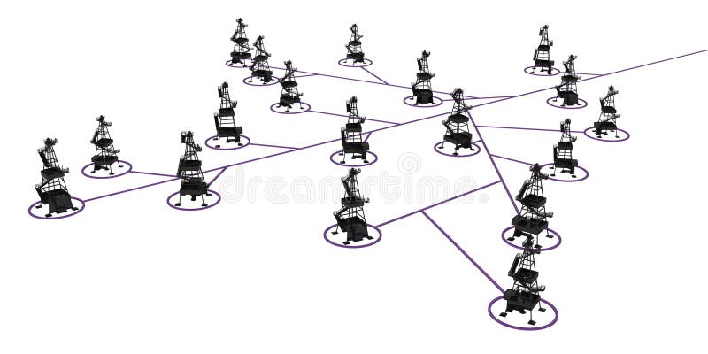 Oil Rig Link Branch stock illustration. Illustration of isolated - 14988059