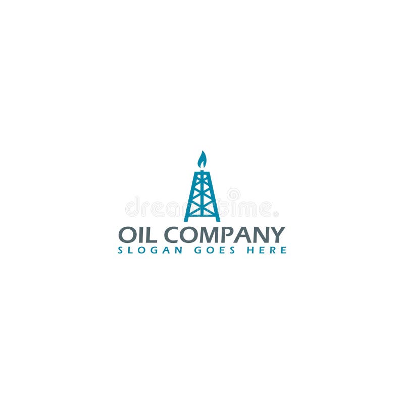 Oil Rig Silhouette Isolated White Background Stock Illustrations ...