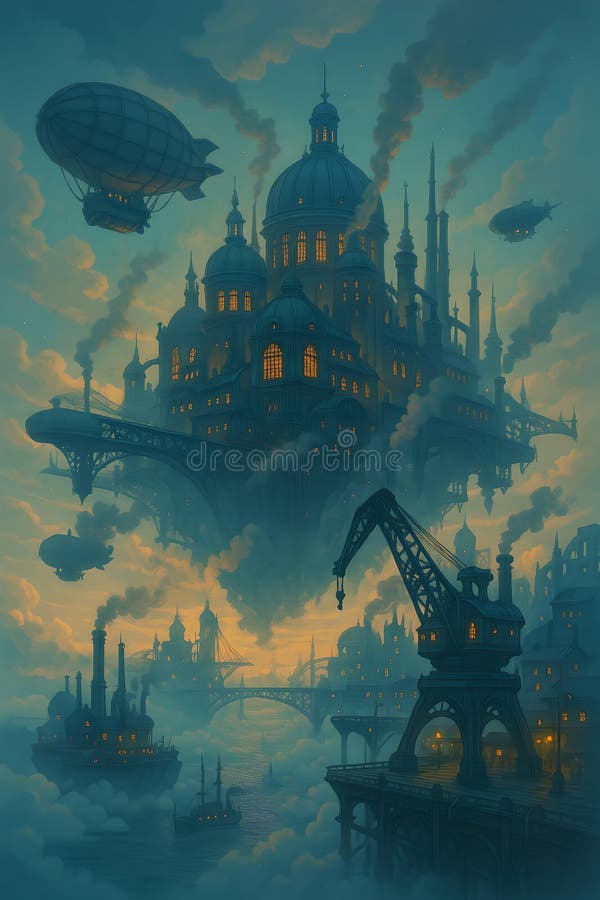 Oil rig at night stock illustration. Illustration of skyline - 392022439