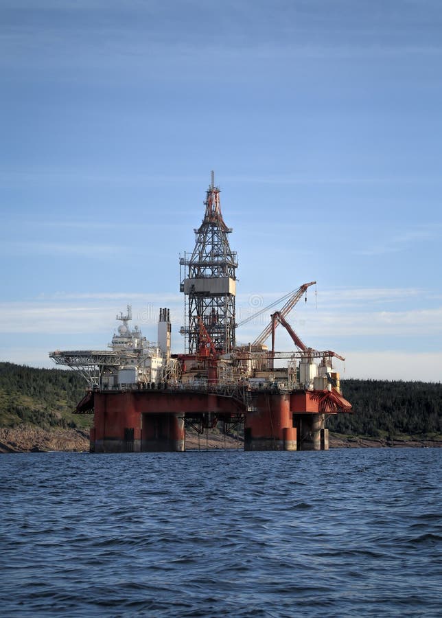 Offshore Oil Rig stock image. Image of drilling, offshore - 48908711