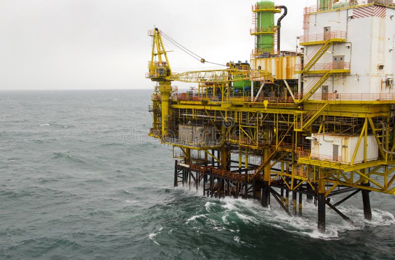 Oil rig stock image. Image of drill, offshore, point - 66242433