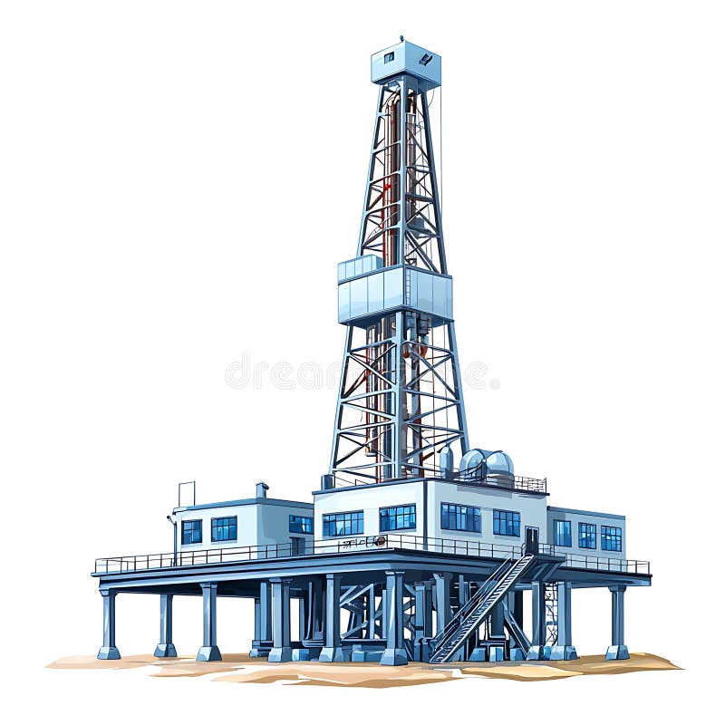 Offshore Structure Ready Stock Illustrations – 13 Offshore Structure ...