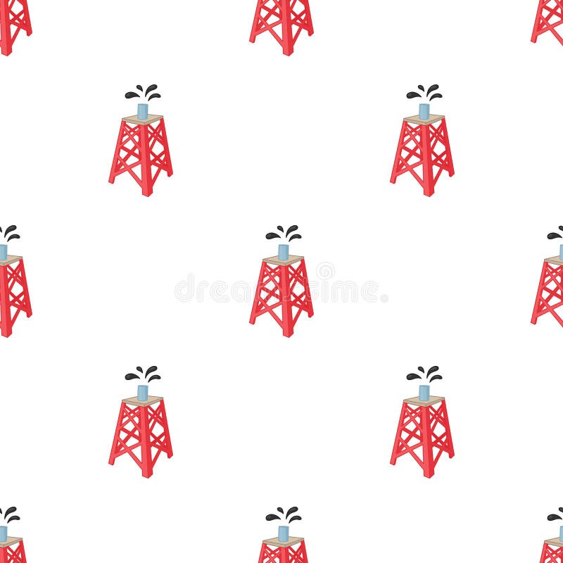 Oil Rig Pattern Seamless Vector Stock Vector - Illustration of pipeline ...