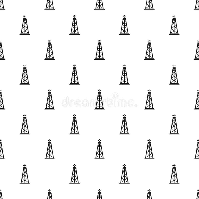 Oil rig pattern vector stock vector. Illustration of environment ...