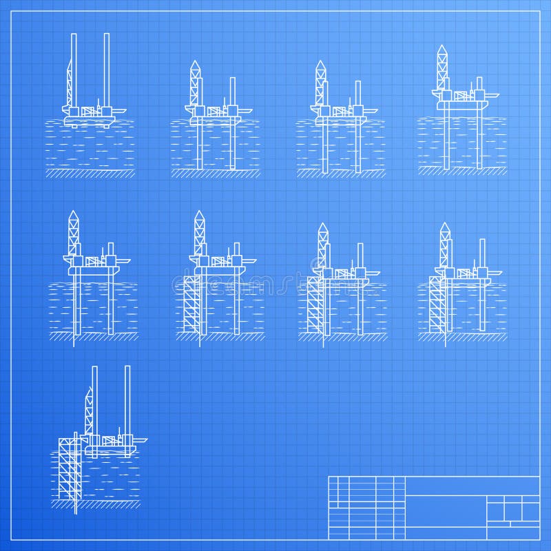 Oil Rig Platform stock vector. Illustration of petroleum - 28874566