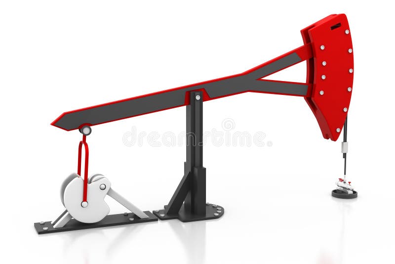 Oil rig pump jack stock illustration. Illustration of domination - 44457346