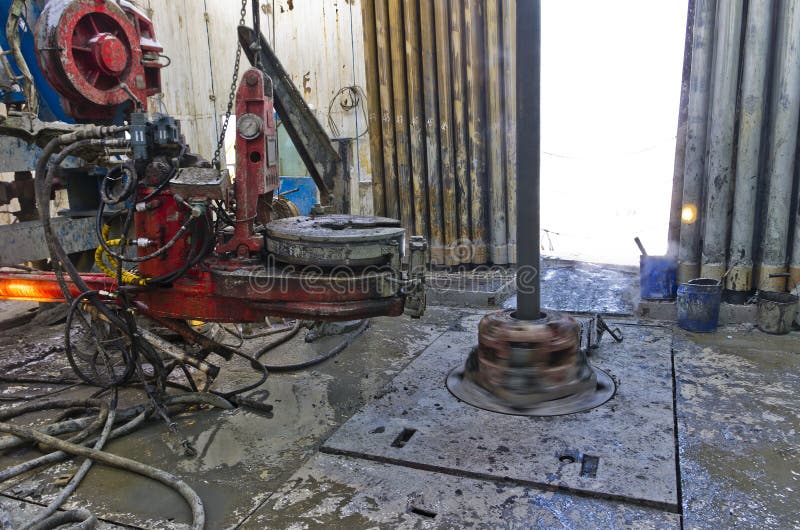Oil Rig - Rotary Table - Drilling Stock Photo - Image of business ...
