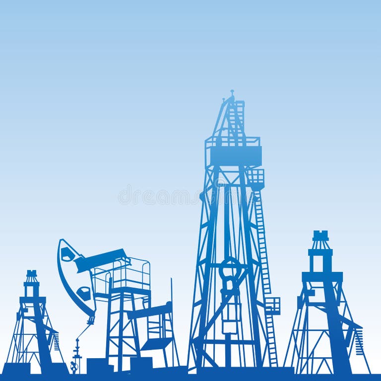 Oil Rig Silhouettes Stock Illustrations – 412 Oil Rig Silhouettes Stock ...