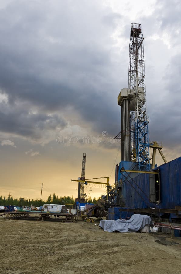 Oil rig stock image. Image of energy, fuel, drilling - 23521807