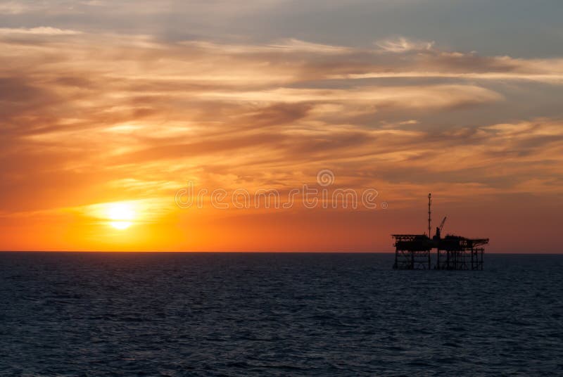 Oil Rig during stock photo. Image of crane, derricks - 34288226