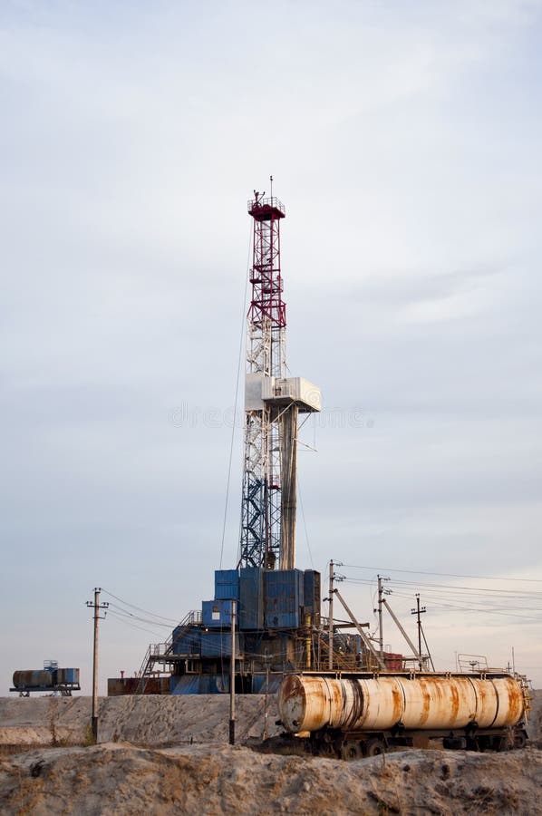 Oil rig stock image. Image of parts, energy, land, power - 36270053