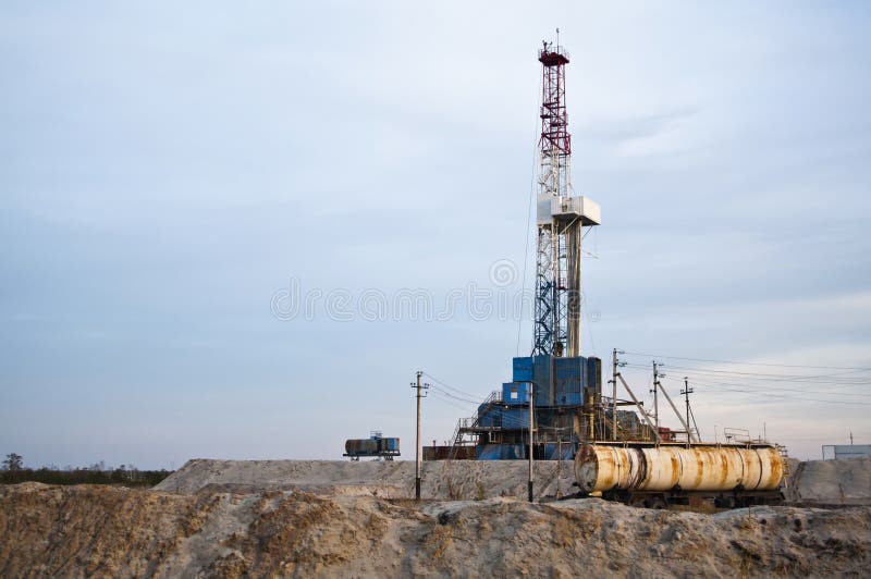Oil rig stock image. Image of energy, fuel, drilling - 23521807