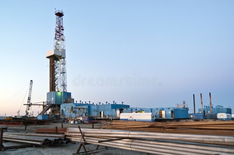 Drilling tower stock photo. Image of engineering, land - 16785894