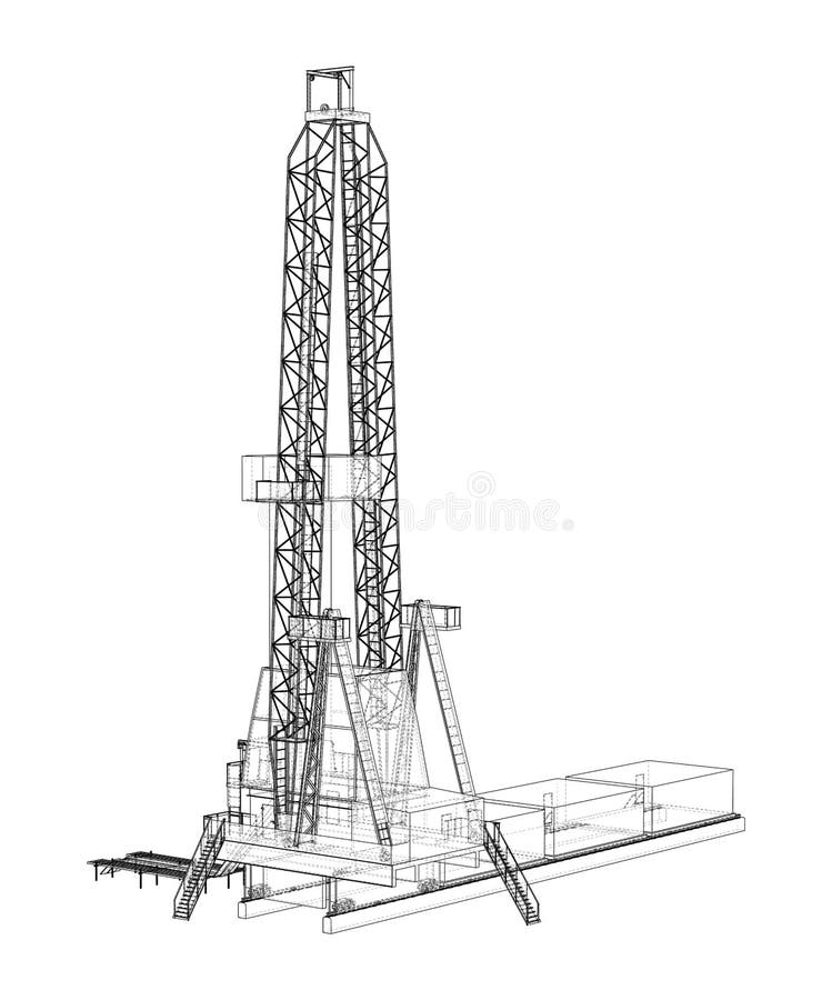 Oil Rig Blueprint Stock Illustrations – 654 Oil Rig Blueprint Stock ...