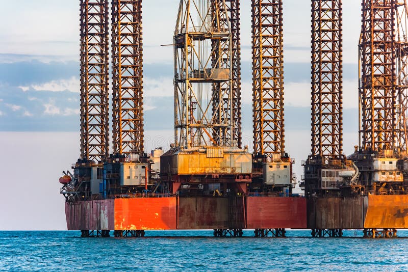 Oil rigs stock image. Image of crude, pipe, industry - 71353041