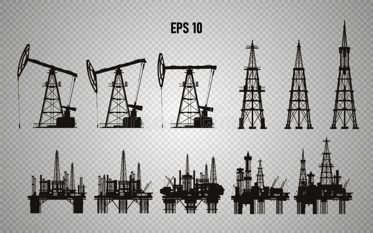 Rigs Oil Production Stock Illustrations – 1,184 Rigs Oil Production ...