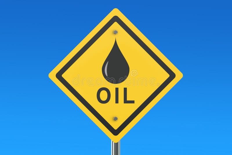Oil road sign stock illustration. Illustration of road - 78506264