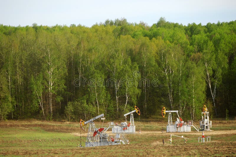 Oil rocking spring stock image. Image of equipment, industry - 30212353