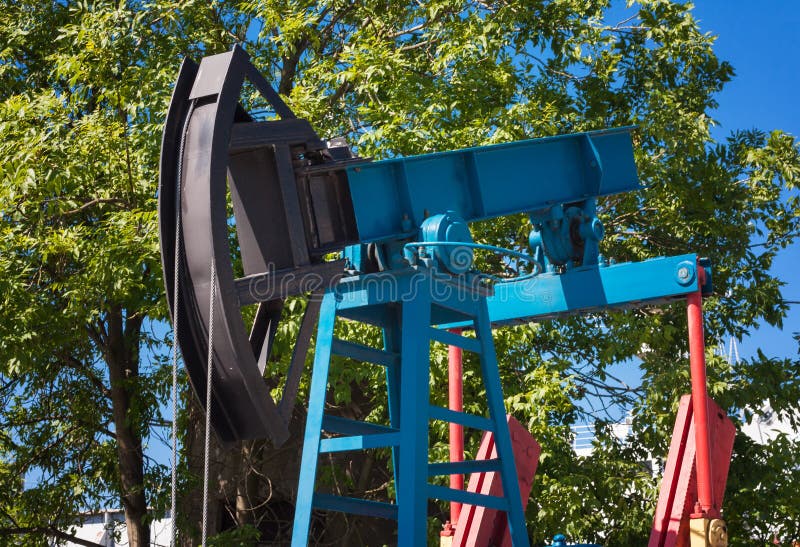 Oil rod pump stock photo. Image of pipeline, industry - 73417902