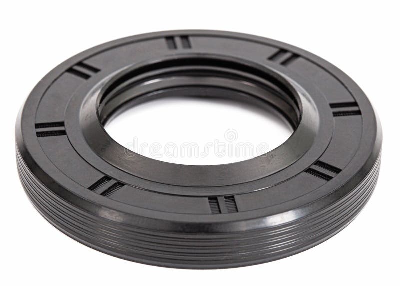 Oil Seal for Machine Repair, Isolated on White Background Stock Photo ...
