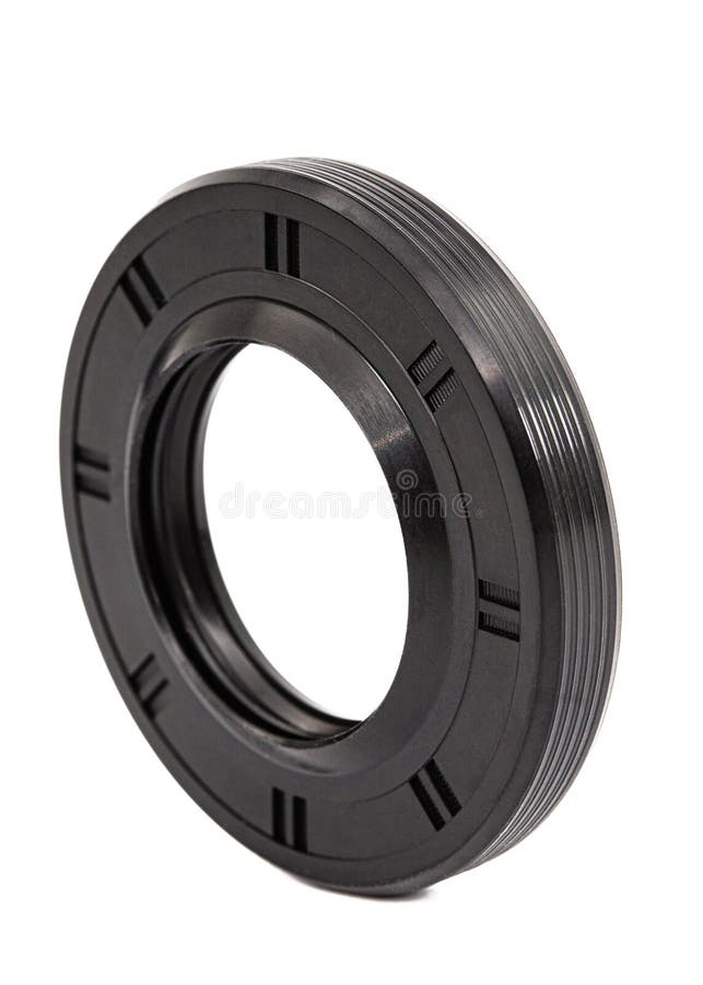 Oil Seal for Machine Repair, Isolated on White Background Stock Photo ...