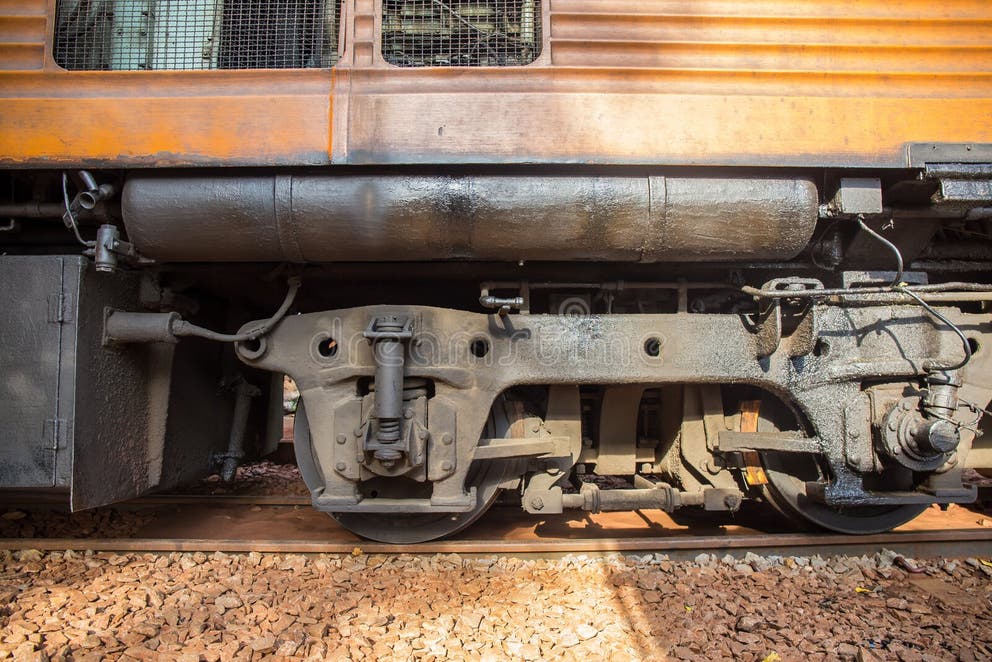 Oil Slick train wheels stock photo. Image of mass, passenger - 78919696