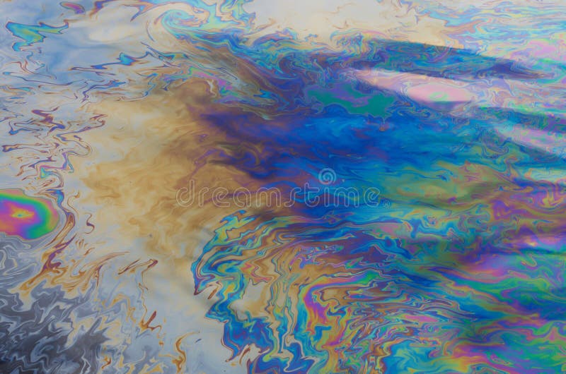 Oil slick stock image. Image of liquid, slimy, environmental - 76527309