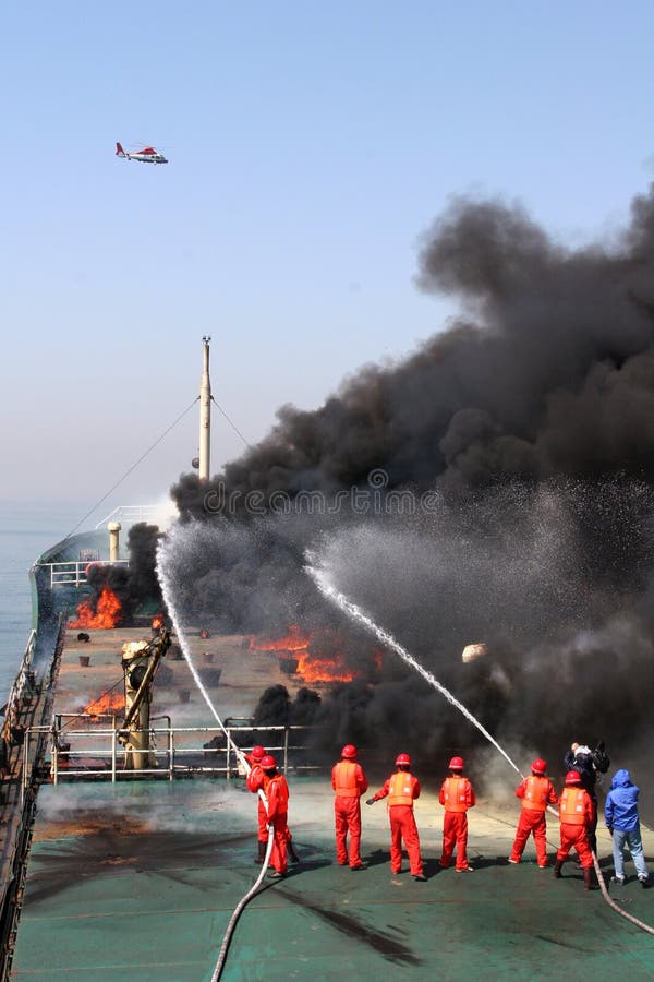 Oil Spill Contingency Exercise Editorial Image - Image of beijing ...