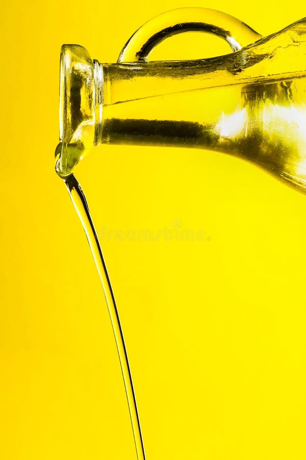 Oil Spilling Out of the Olives Bottle Stock Image - Image of aromatic ...