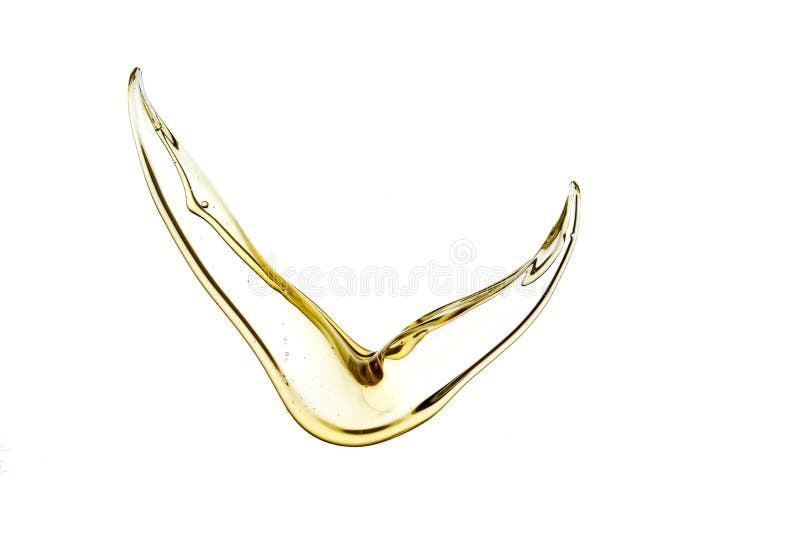 Oil Splash Isolated on White Background Stock Photo - Image of flowing ...