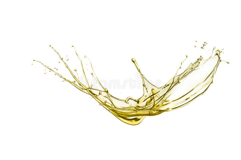 Oil Splash Isolated on White Background Stock Photo - Image of abstract ...