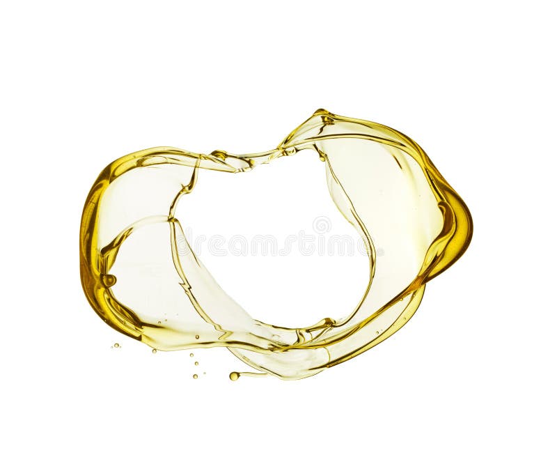 Oil Splash Isolated on White Background Stock Photo - Image of drop ...