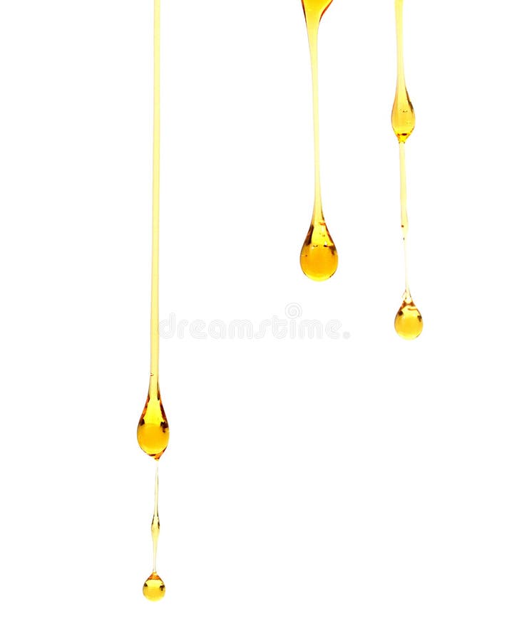 Cooking Oil. Splash Isolated on White. with Clipping Path. Stock Image ...