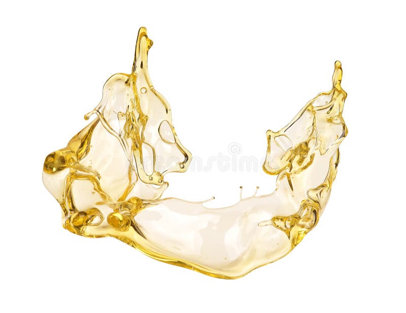 Oil Splash on White Background Stock Photo - Image of cool, motion ...