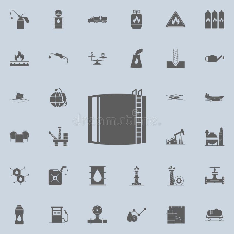 Oil Storage Icon. Oil Icons Universal Set for Web and Mobile Stock ...