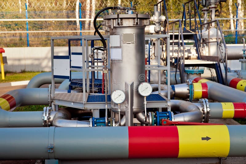 Gas storage and pipeline stock photo. Image of aluminum - 24205456