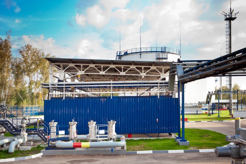 Oil storage and pipeline stock image. Image of pollution - 92143229