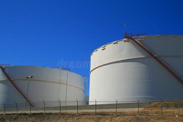 Oil Storage Tanks stock image. Image of storage, architecture - 5415003