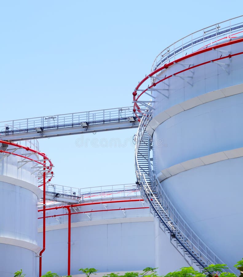 Oil storage tanks stock image. Image of liquid, container - 32136809