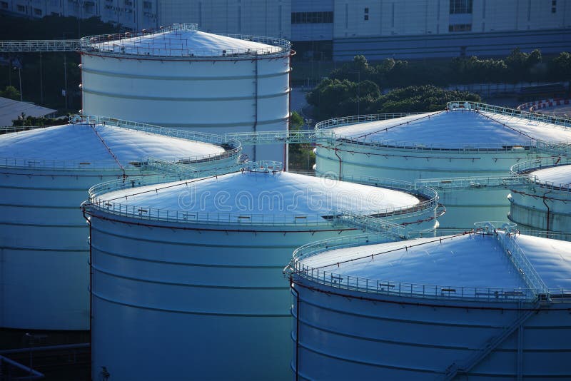 Oil tank stock photo. Image of storage, terminal, clear - 32394482